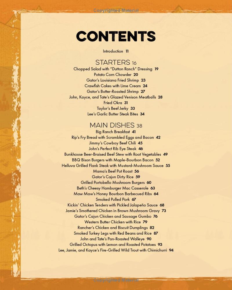 Yellowstone: The Official Dutton Ranch Family Cookbook | Findlay Rowe ...