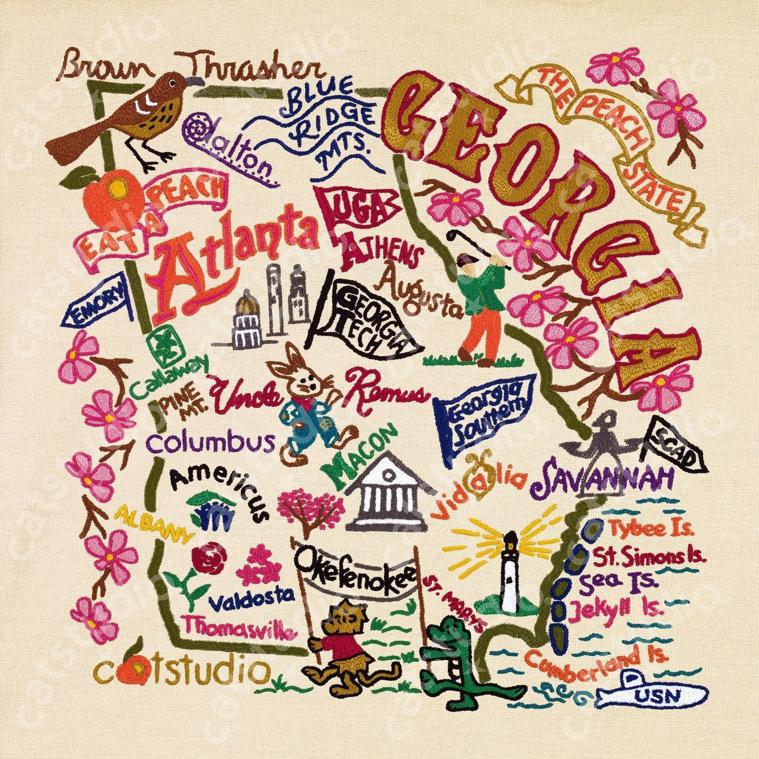 Catstudio - Georgia 16X16 | Findlay Rowe Designs