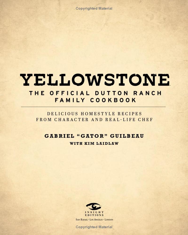 Yellowstone: The Official Dutton Ranch Family Cookbook | Findlay Rowe ...